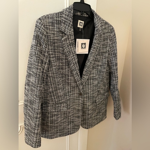 Anne Klein | Jackets & Coats | Nwt Anne Klein Black Tweed Blazer | Poshmark